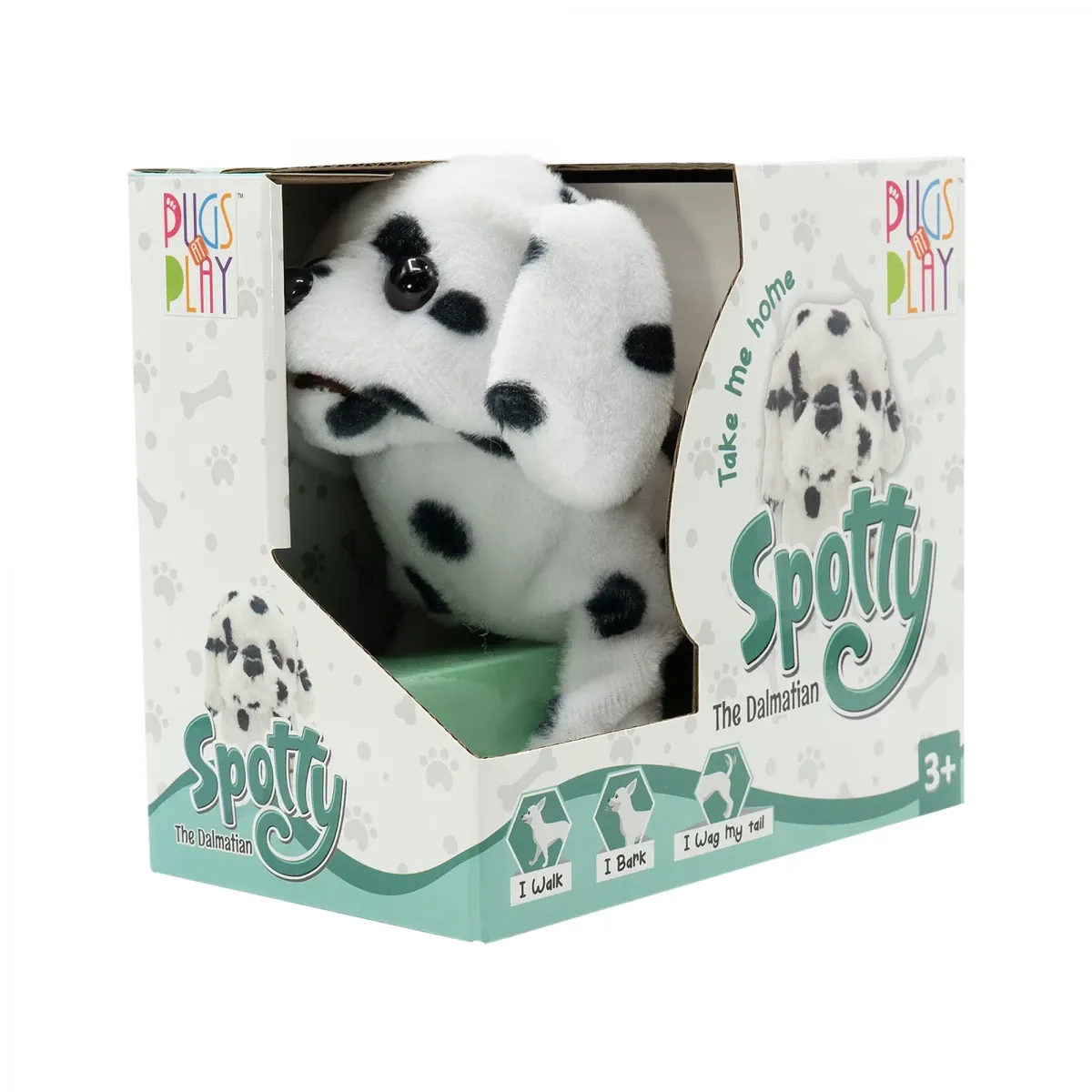 Fuzzbuzz Huggable Cuddly Ms Spotty Walking Dog Stuffed Toy, Soft Toys ...