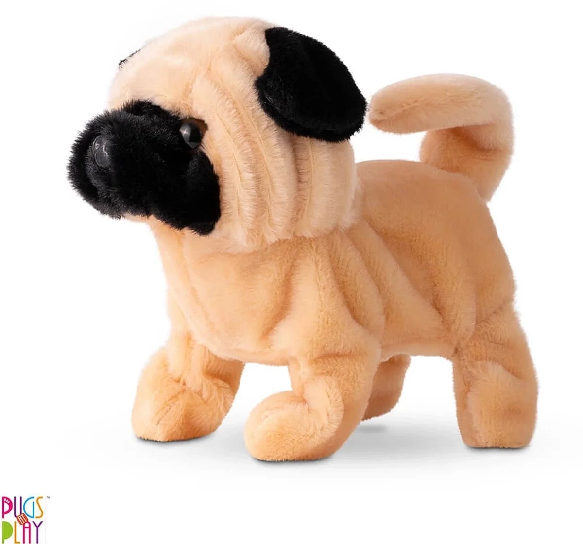 Fuzzbuzz Huggable Cuddly Ms Peanut Walking Dog Stuffed Toy, Soft Toys ...