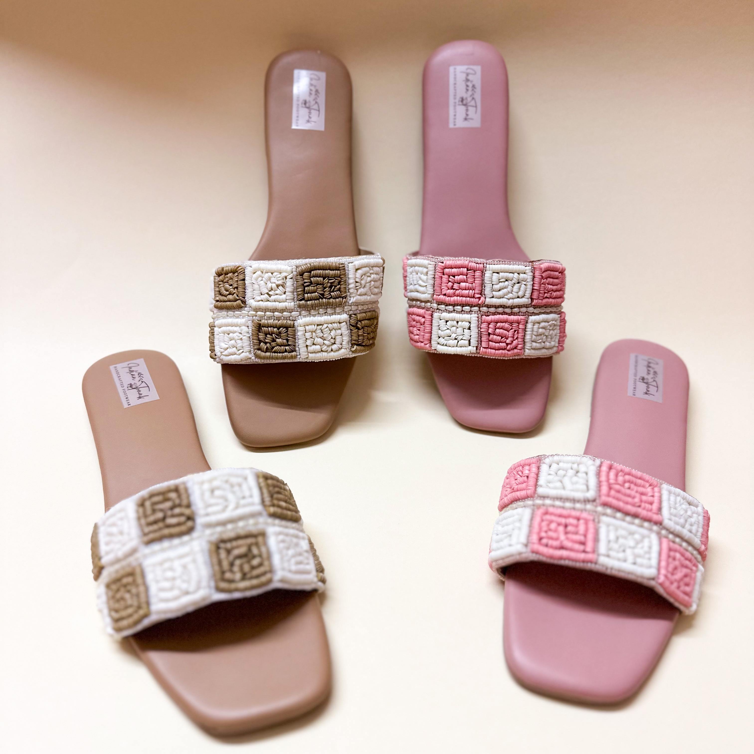 Handcrafted Sliders With Stack Of Sequins