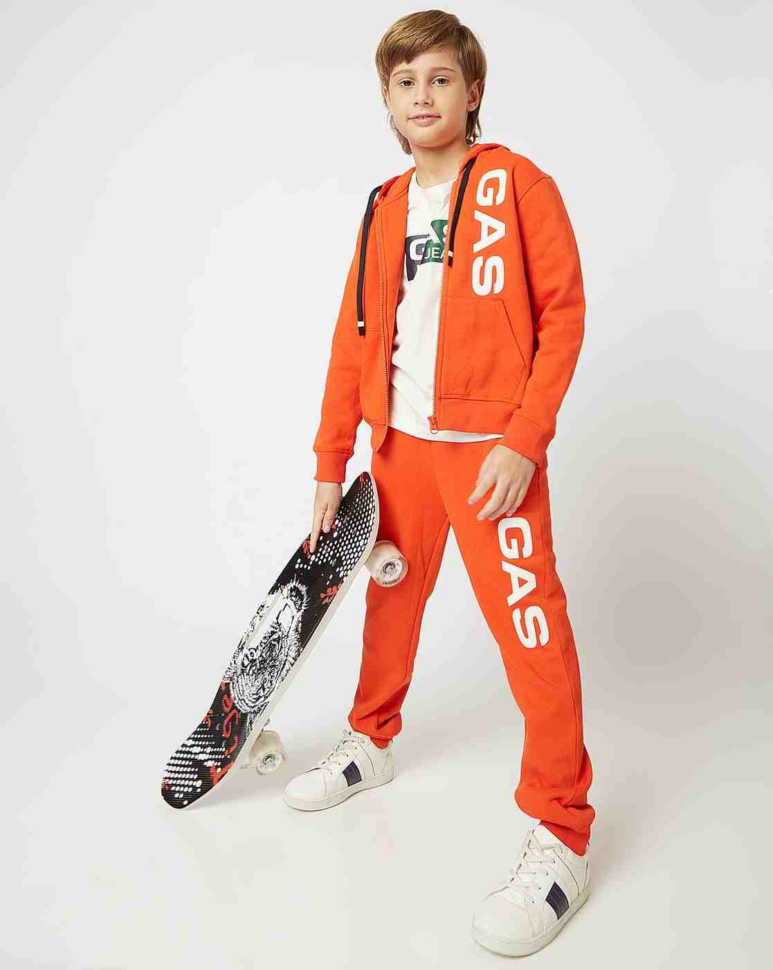 Sven Logo Print Zip-Front Hoodie