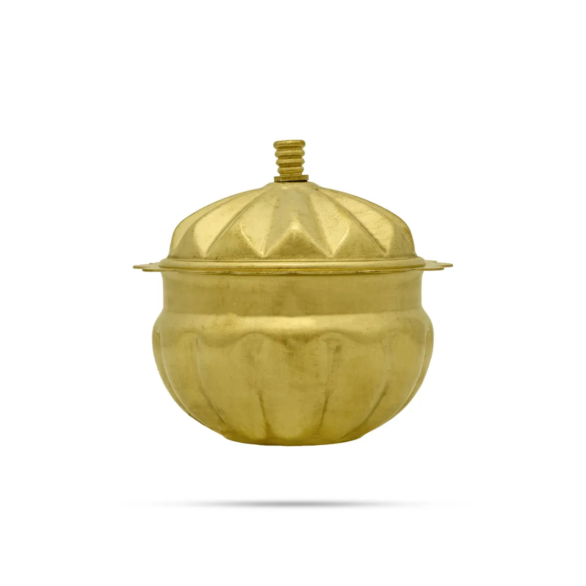 Brass Kumkum Bharani - 3 X 2.5 Inches | Kumkum Box/ Sindoor Pot/ Kumkum ...