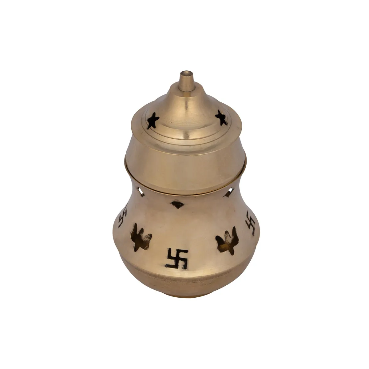 Nanda Deep with Camphor Lamp - 5 x 3 Inches | Brass Lamp/ Vilakku for ...