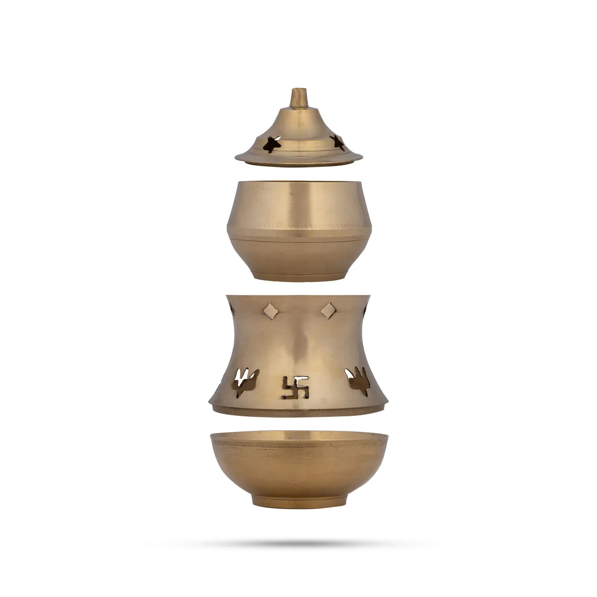 Nanda Deep with Camphor Lamp - 5 x 3 Inches | Brass Lamp/ Vilakku for ...