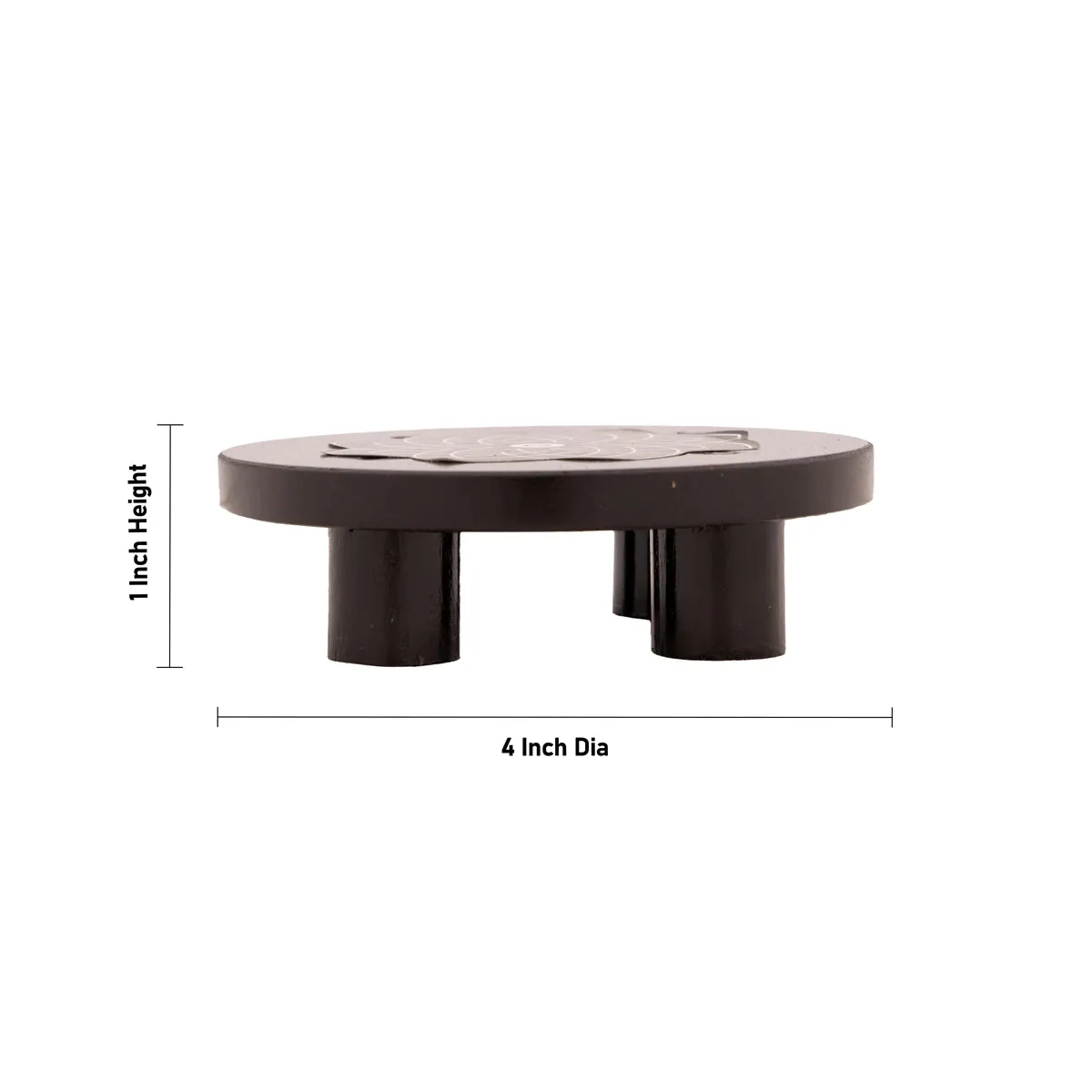 Manai Palagai - 1 x 4 Inches | Mata Ki Chowki/ Round Wooden Patla ...