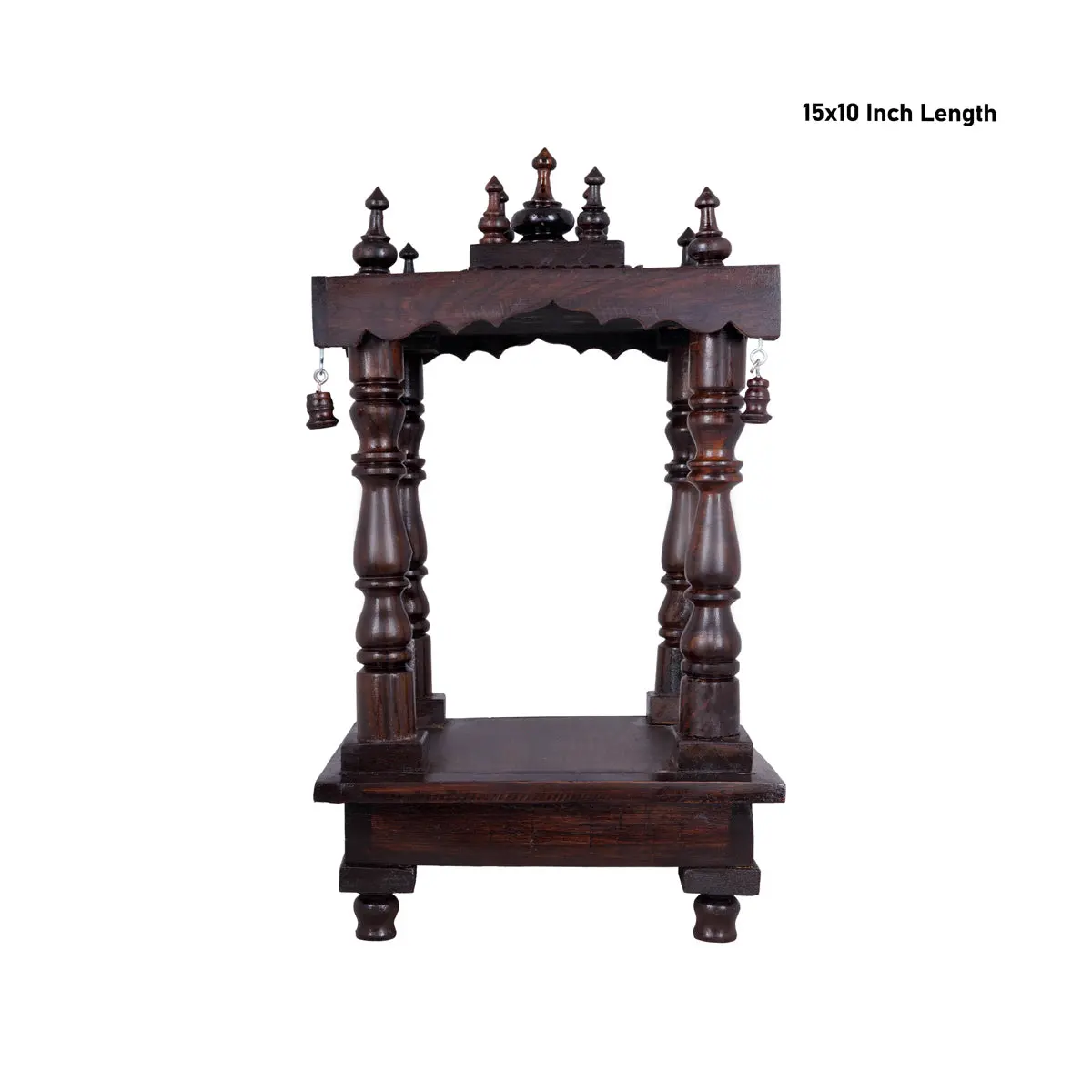 Open Pooja Mandir With Base - 15 X 10 Inches | Puja Stand/ Mandapam ...