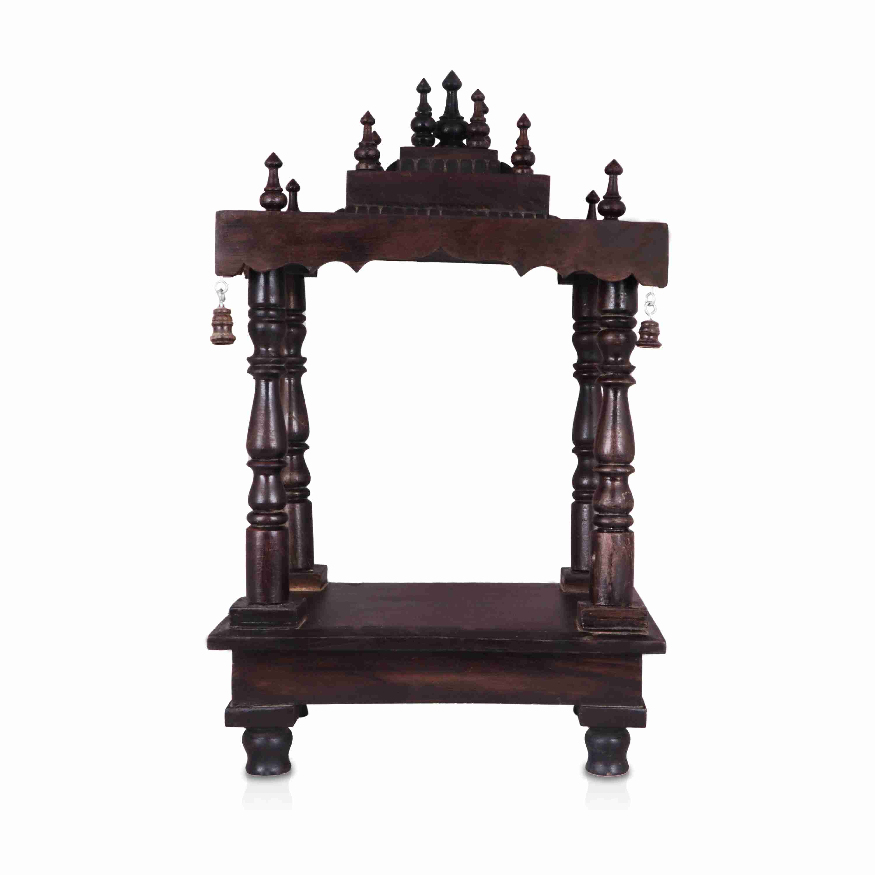 Pooja Mandapam - 8 x 12 Inches | Wooden Temple Base and Top/ Wooden ...