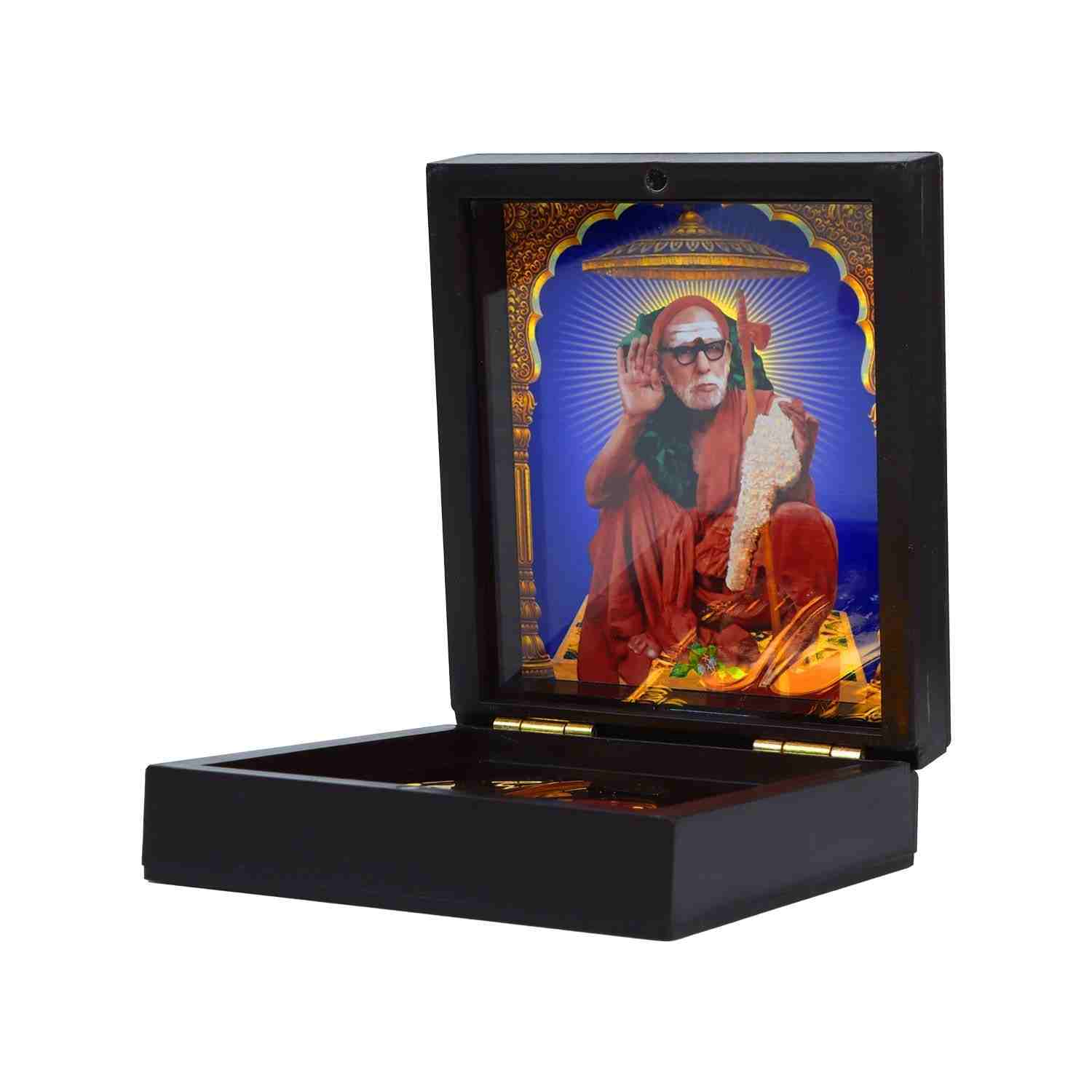 Pooja Box - 1.5 x 4 x 4.5 Inches | Charan Paduka Box/ Maha Periyava ...