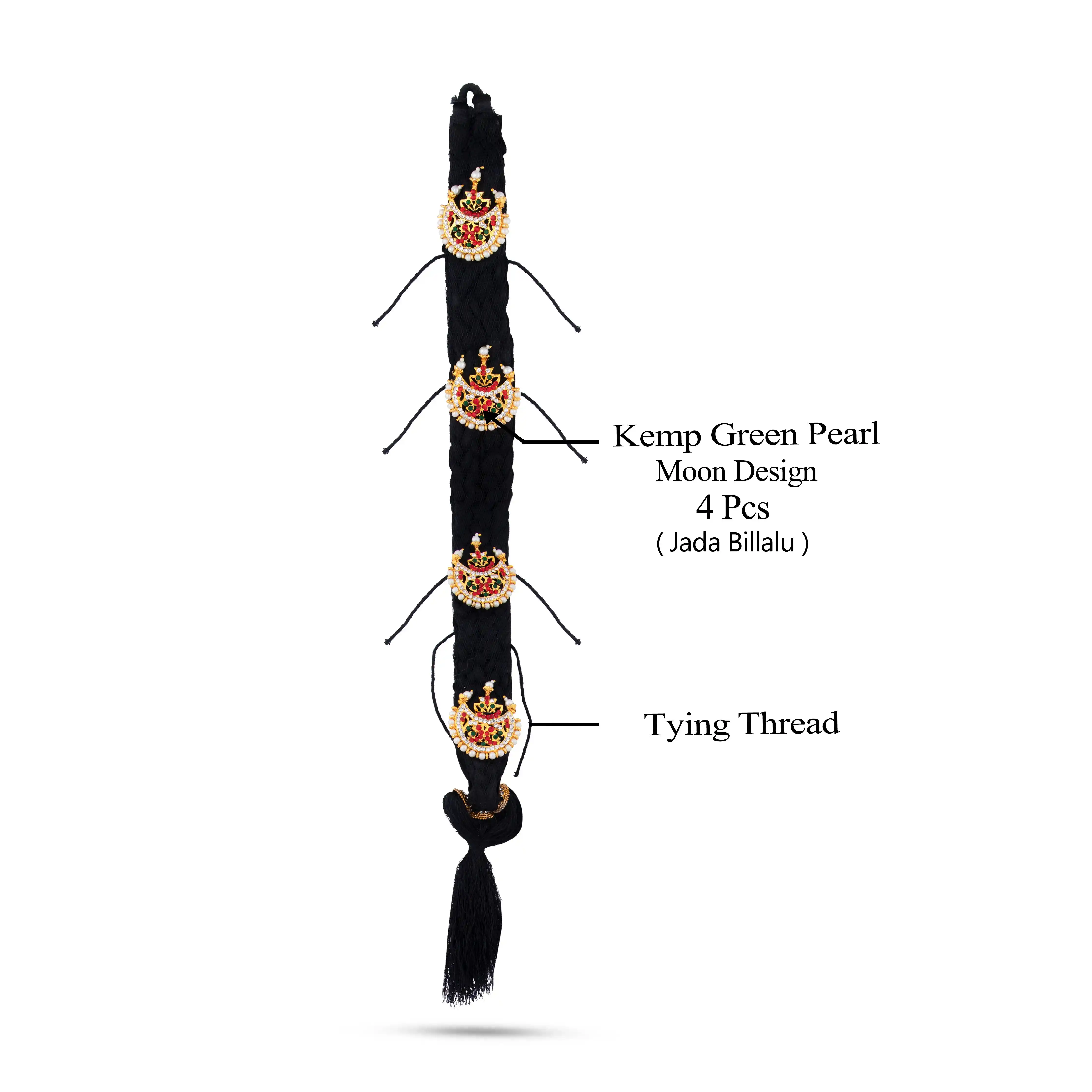 Stone Amman Jadai - 27 Inches | Readymade Jadai/ Jadai Billa/ Amman ...