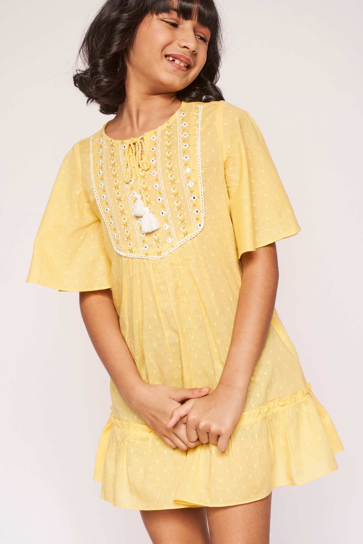 Global Desi Yellow Dress