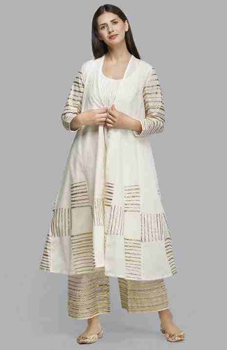 Off-White Barcode Kali Coat | Gulabo by Abu Sandeep