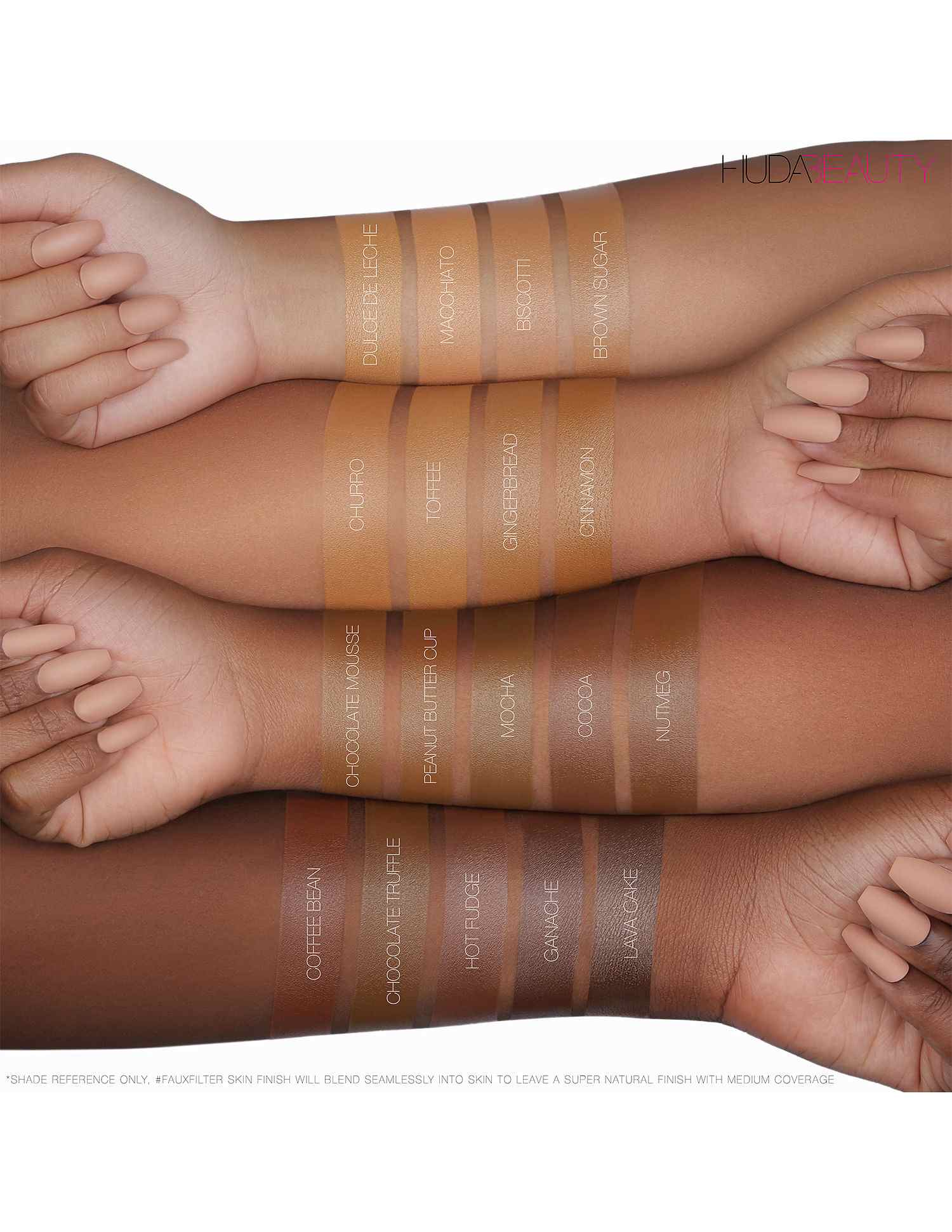 #FauxFilter Skin Finish Buildable Coverage Foundation Stick • Churro 415N
