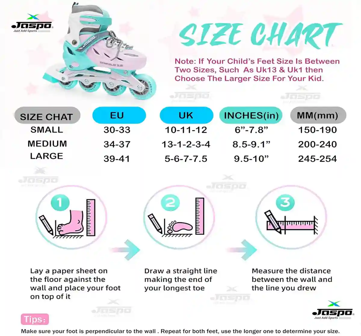 Jaspo Convertible Sparkle Adjustable Inline Shoe Skates, Small, Pink, 4Y+