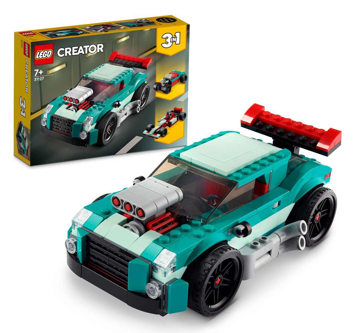 Creator 3in1 Street Racer Building Kit by Lego Featuring a Muscle Car ...