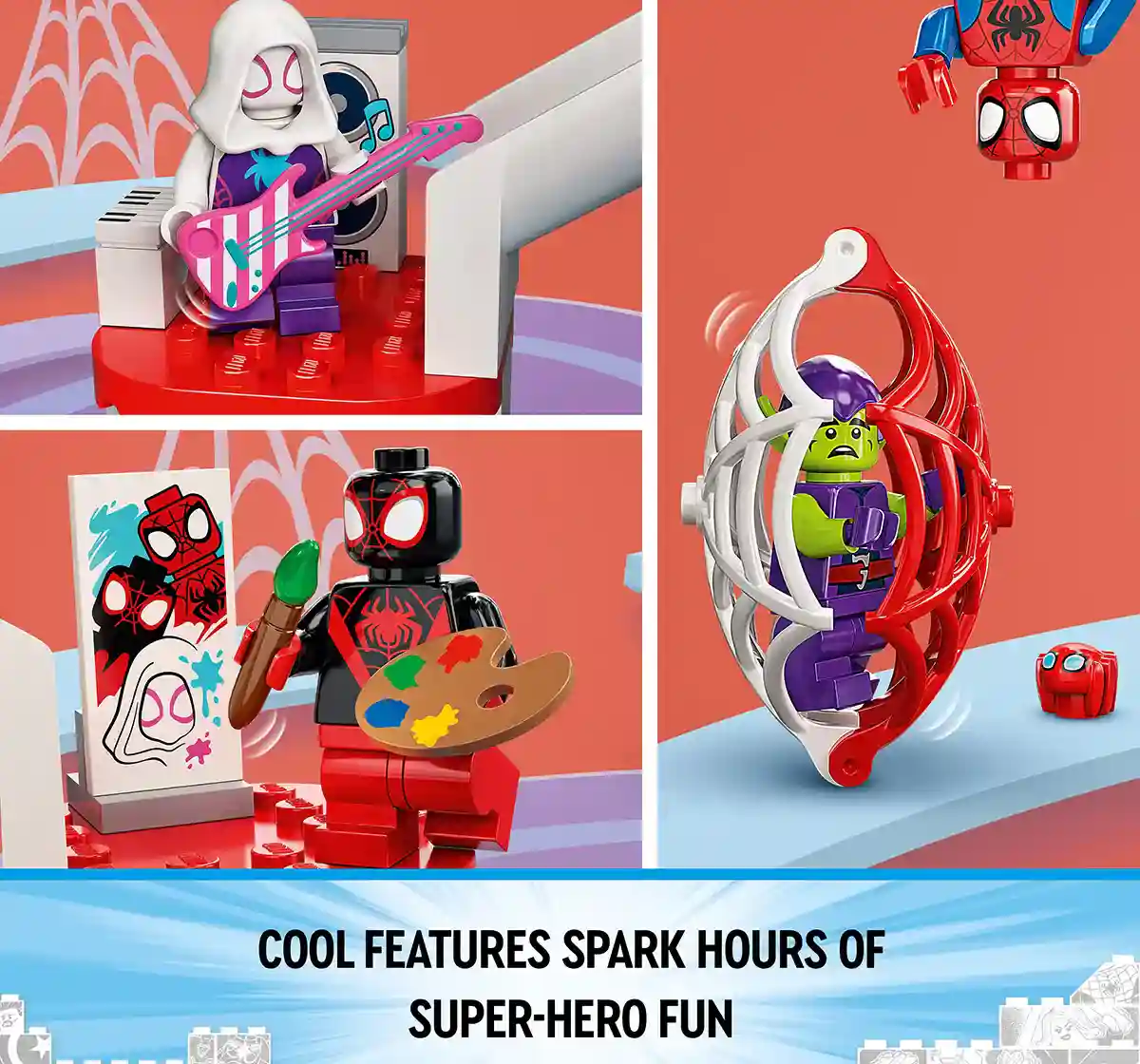 Lego Marvel Spidey And His Amazing Friends Spider-Man Webquarters ...