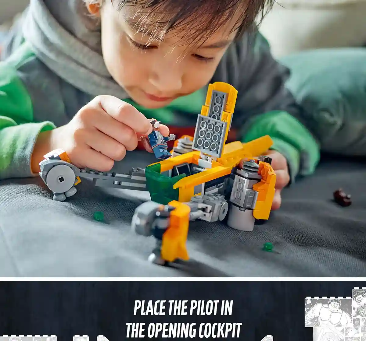 Lego Marvel Baby Rocket’S Ship 76254 Building Toy Set (330 Pieces), 8Y+