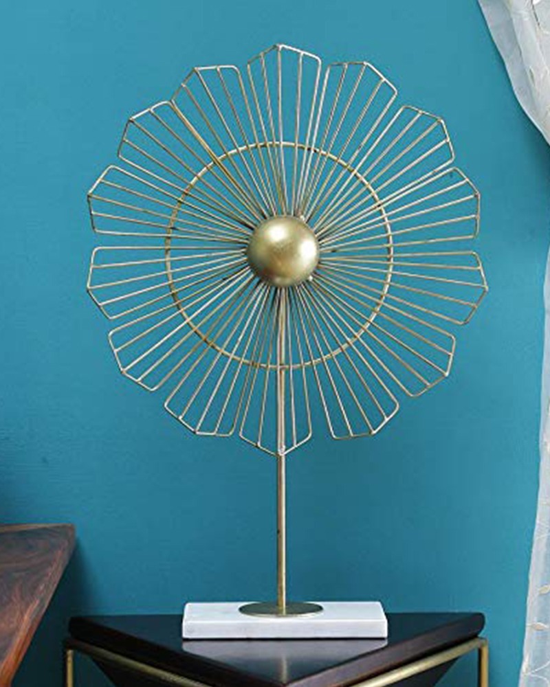 Order Happiness Gold Iron Grapevine Abstract Table Décor Showpiece For ...