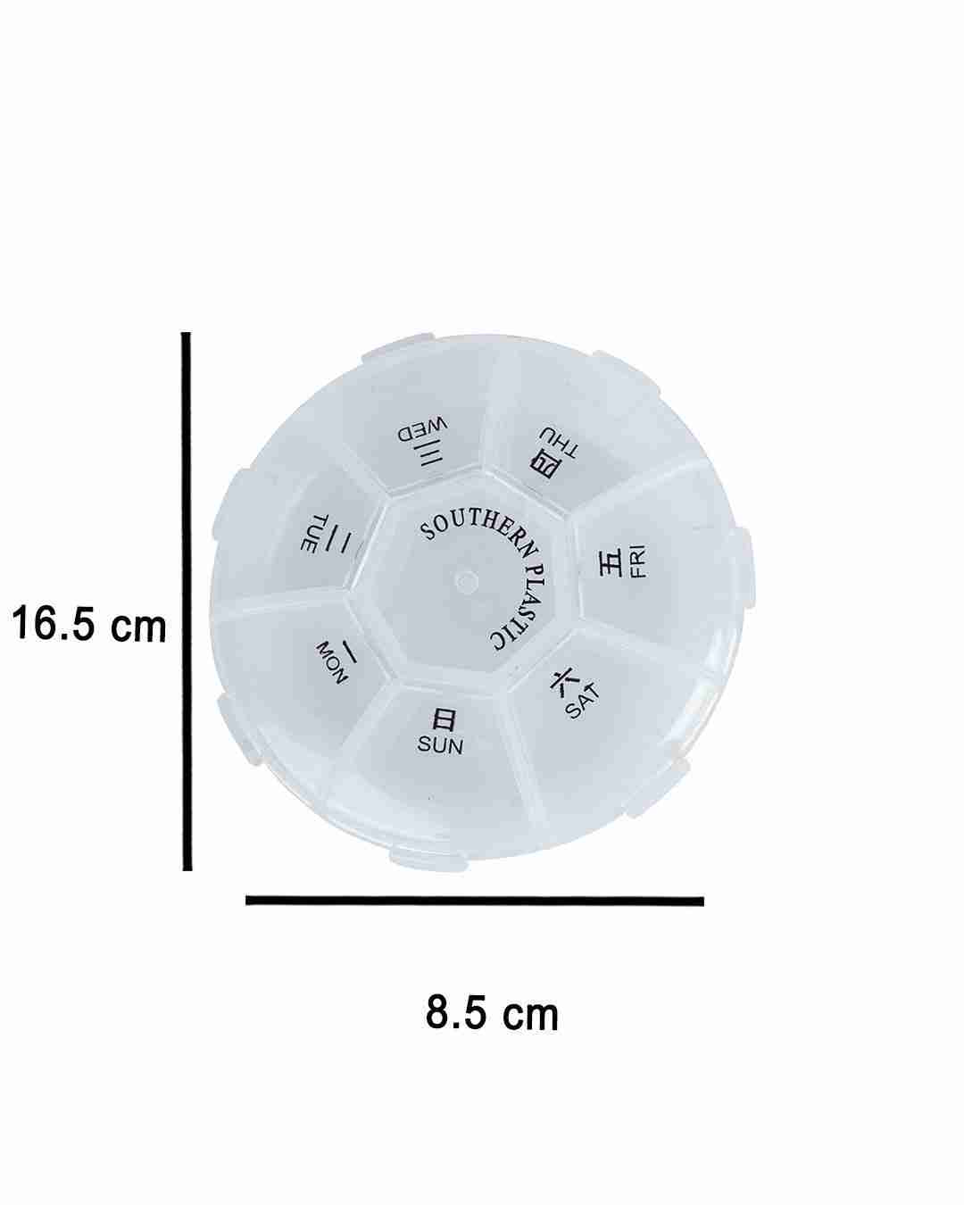 Pill Box, Transparent, Plastic