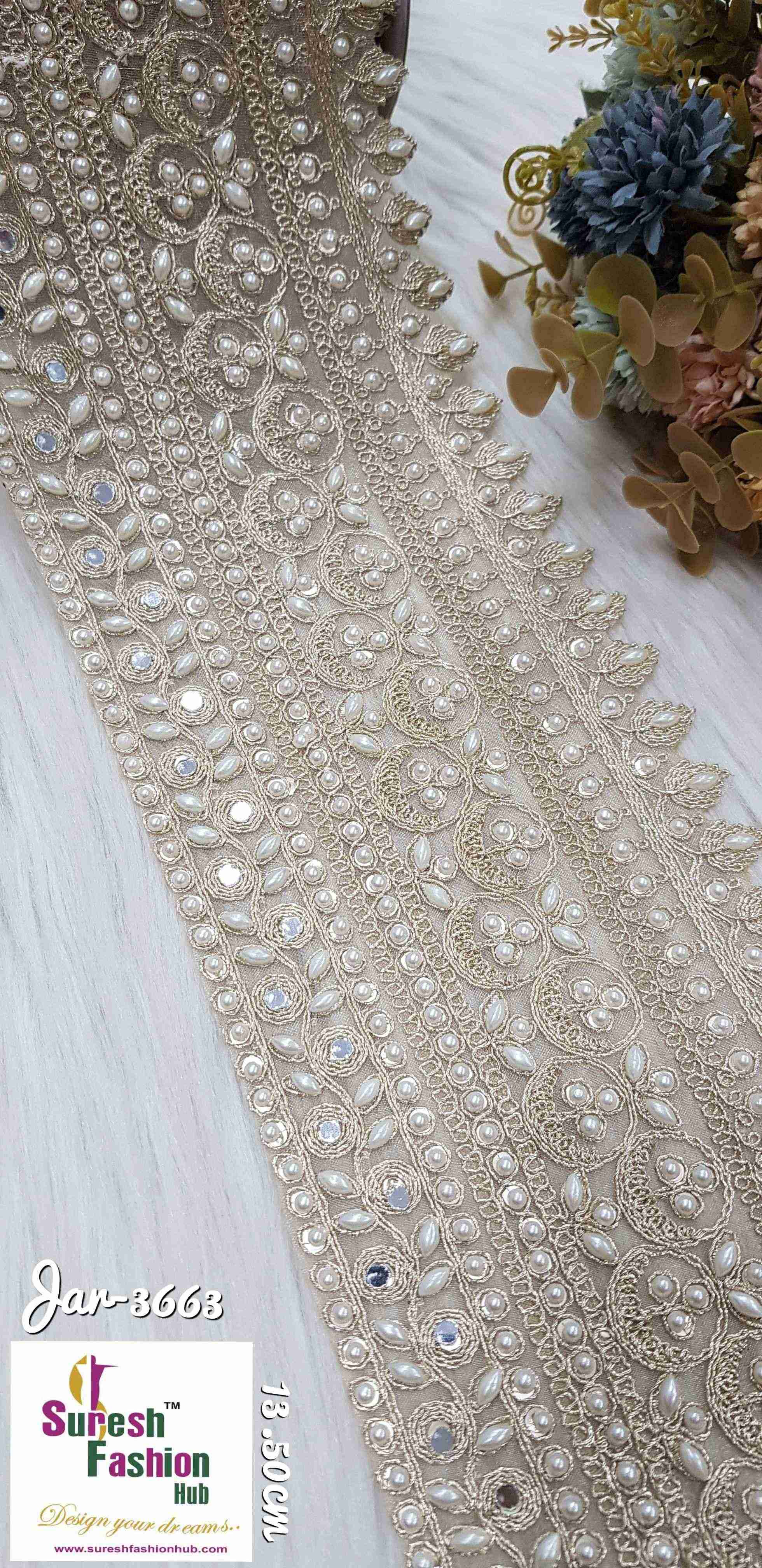 Pearl Golden Majesty Cascade Lace
