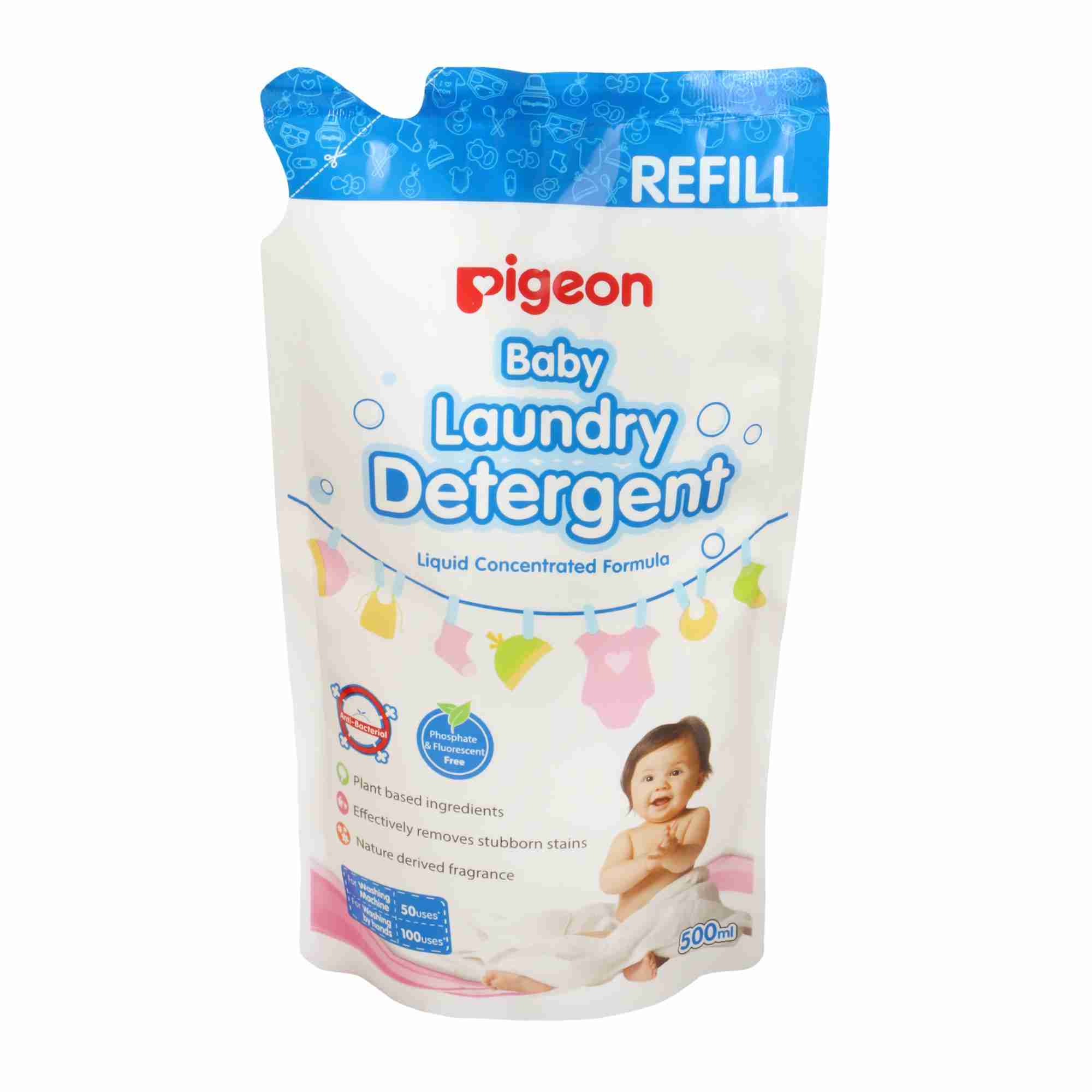 Pigeon Liquid Cleanser Refill Pouch - Blue