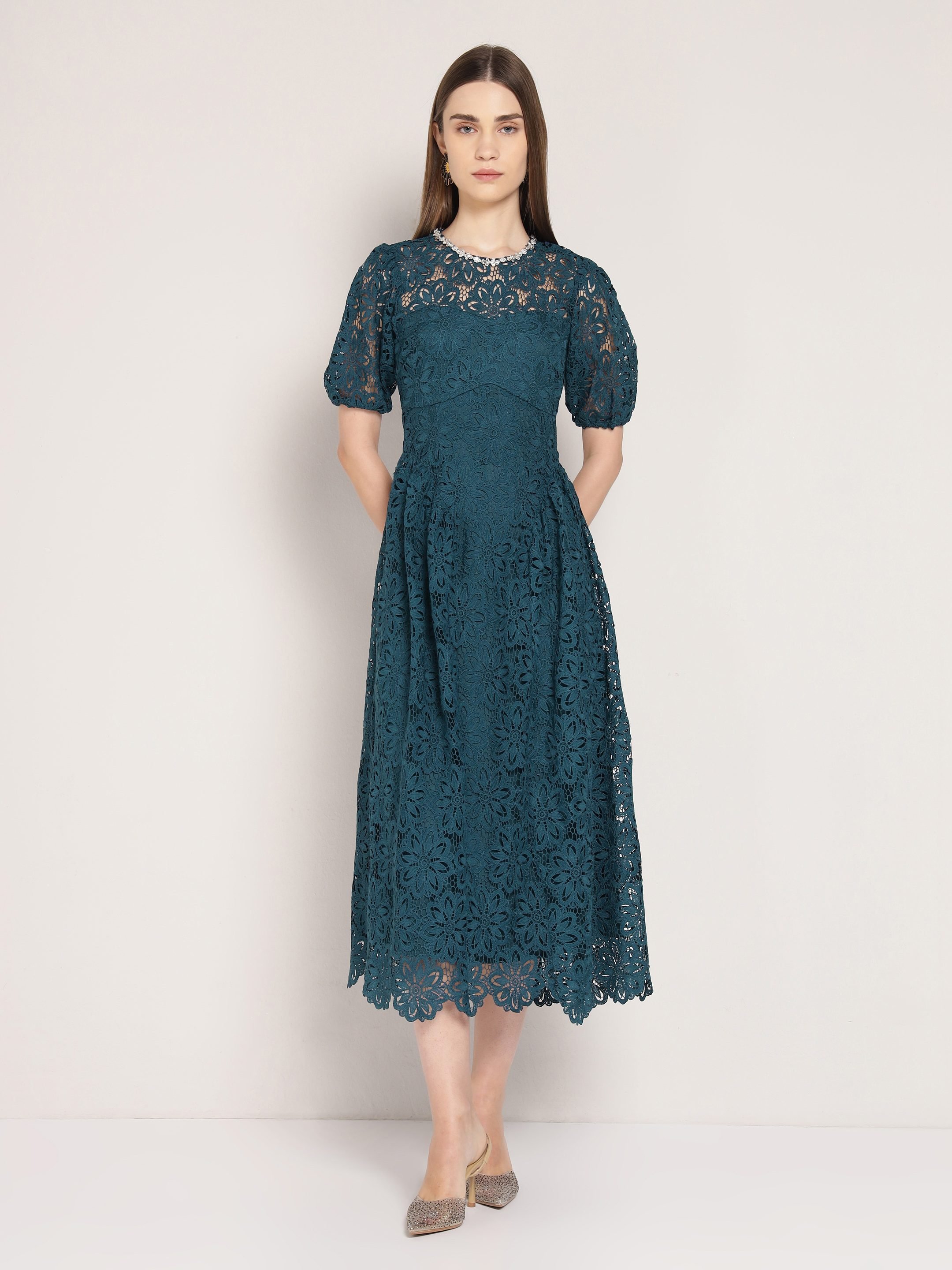 Blue Lace Dress