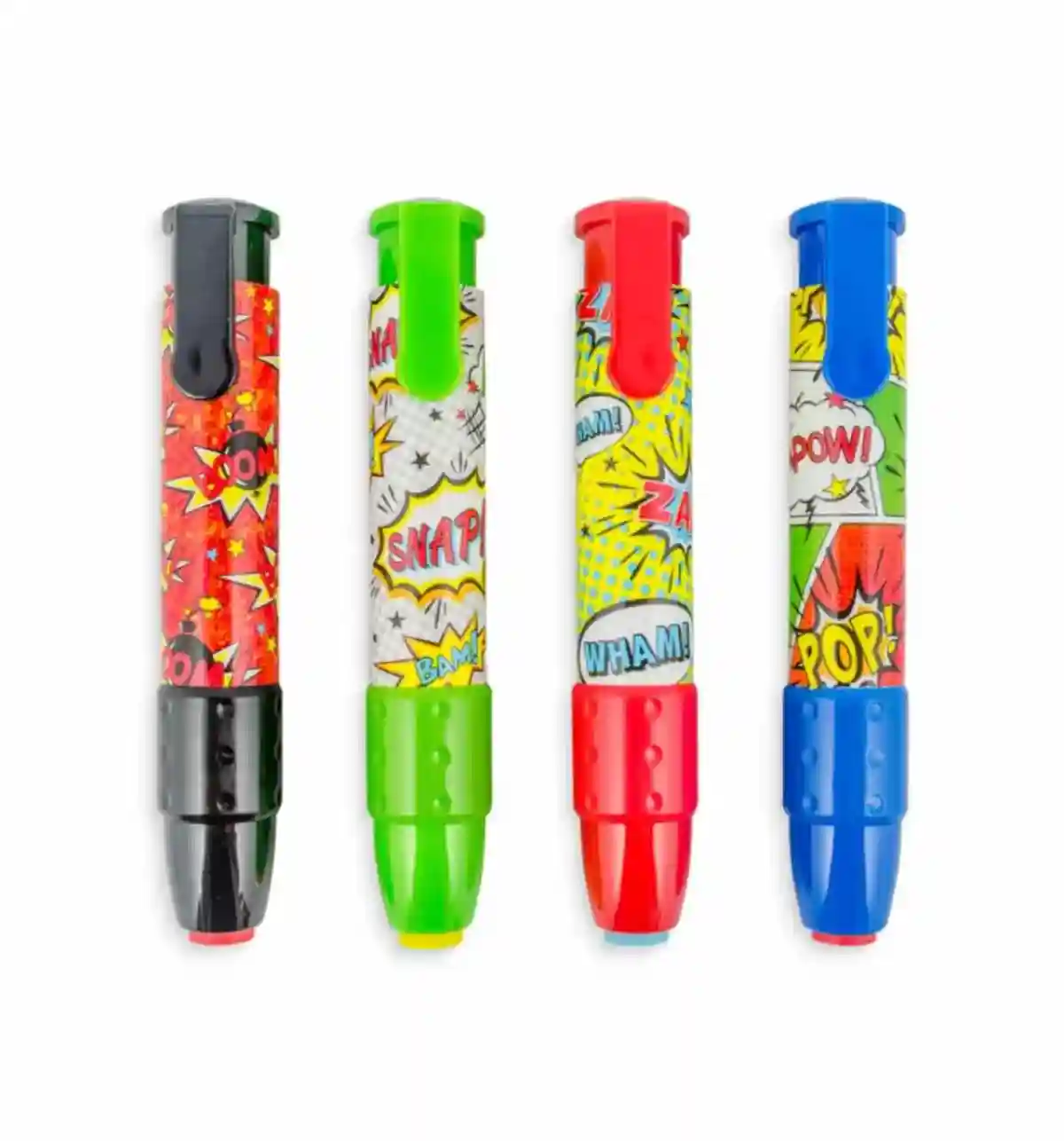 OOLY Clickit Erasers: Comic Attack, Erasers for Art, School, and Office ...