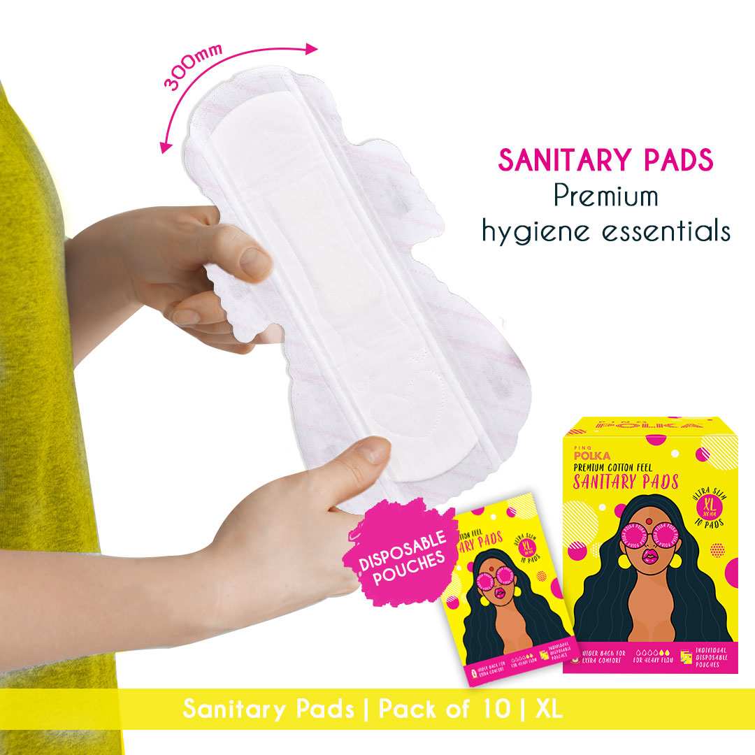 Pinq Polka Premium Organic Soft Cotton Feel Rash Free Ultra 25 ...