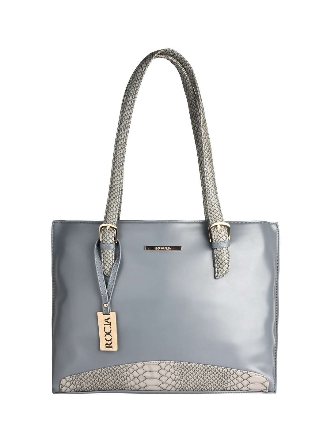 Rocia Grey Solid Shoulder Bag