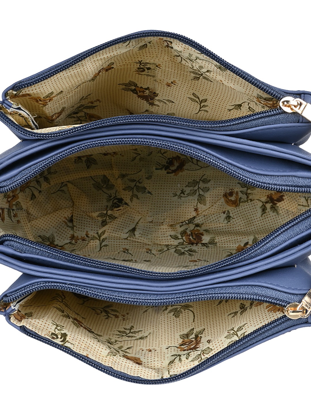 Rocia Blue Women Multi Compartment Crossbody