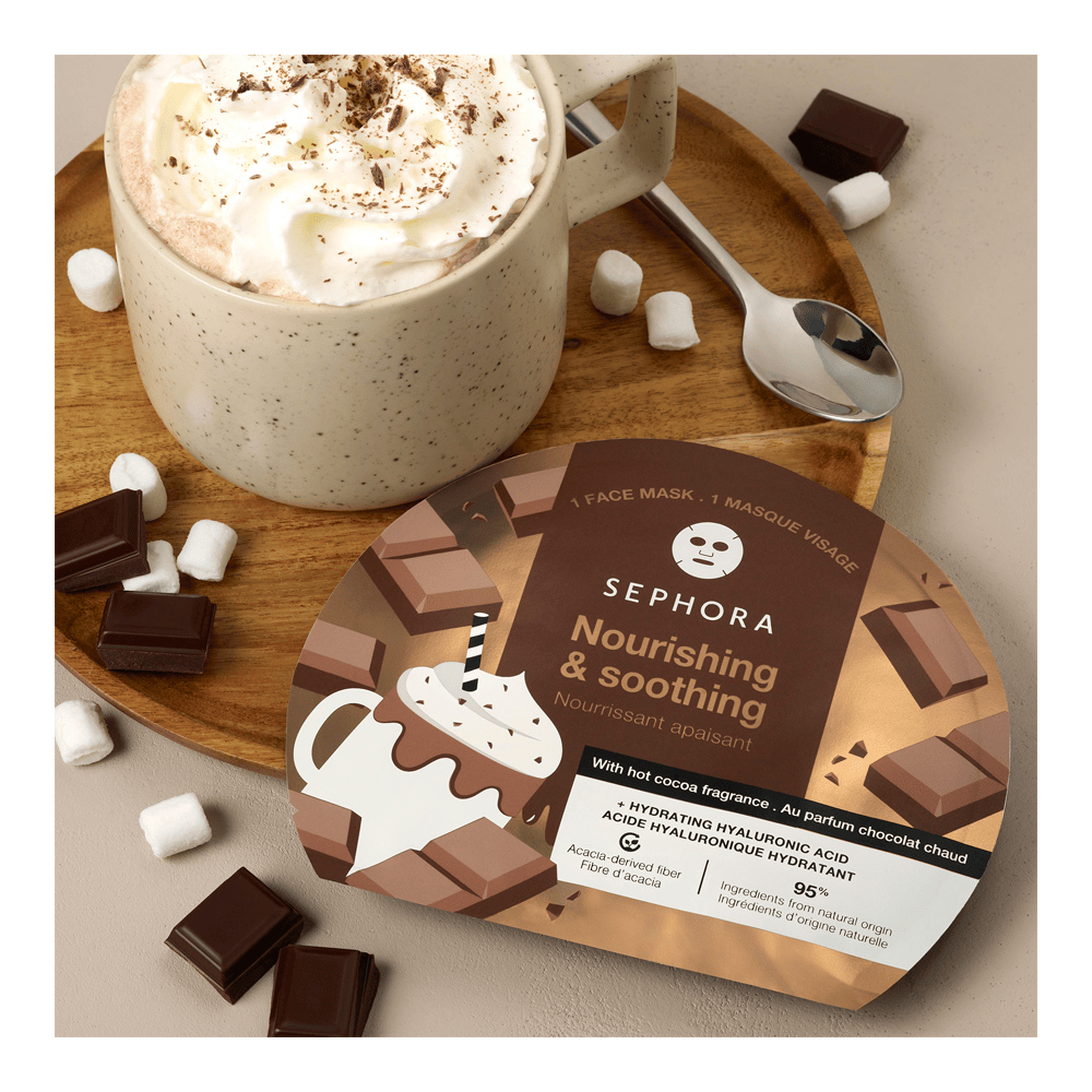 Hot Cocoa Fiber Face Mask (Limited Edition) • 1 Piece