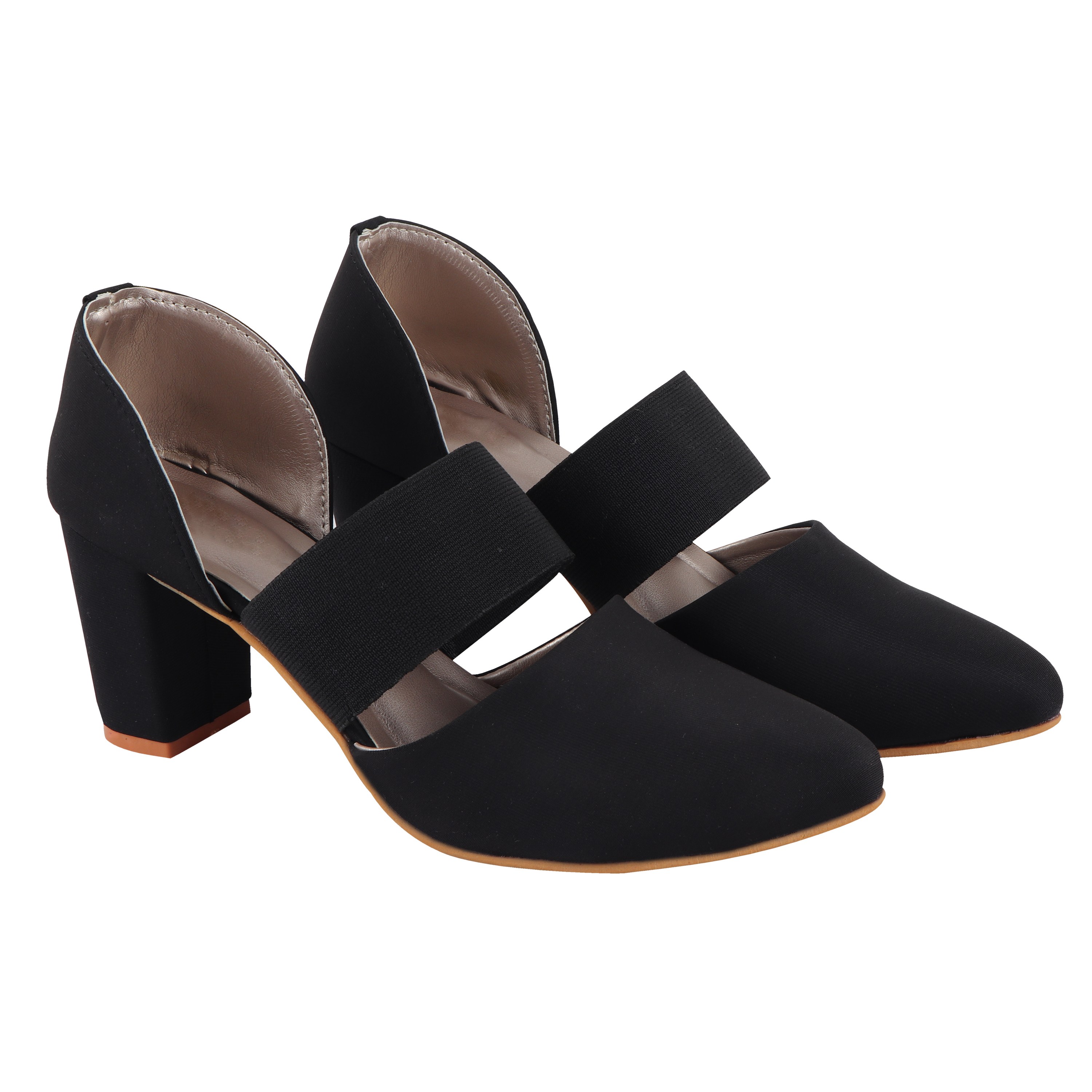 Shoetopia Women Black Solid Sandals