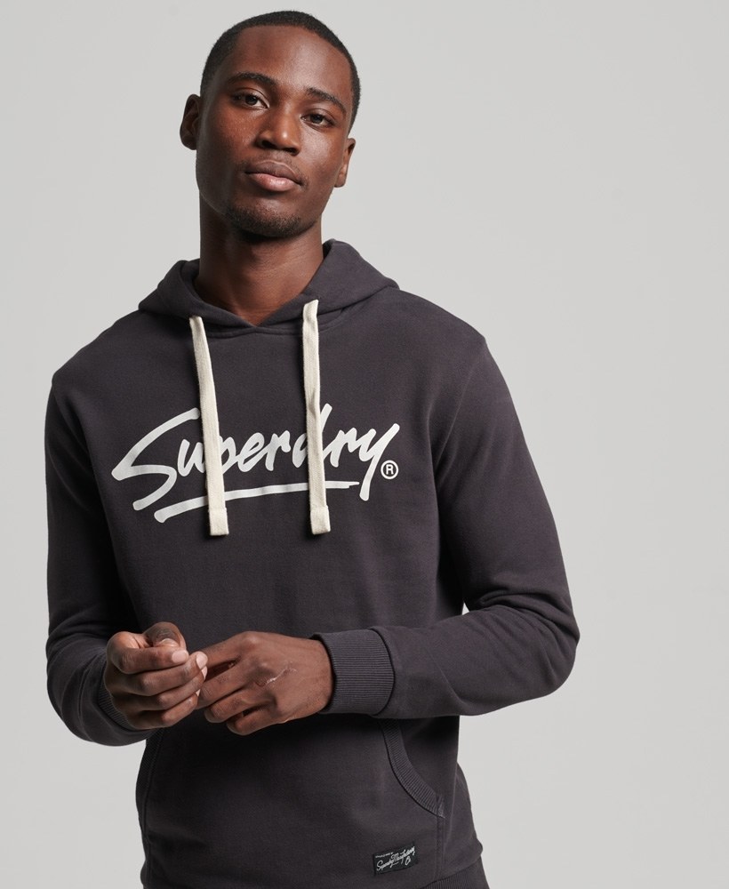 VINTAGE DOWNTOWN SCRIPT UNBRUSHED HOODIE