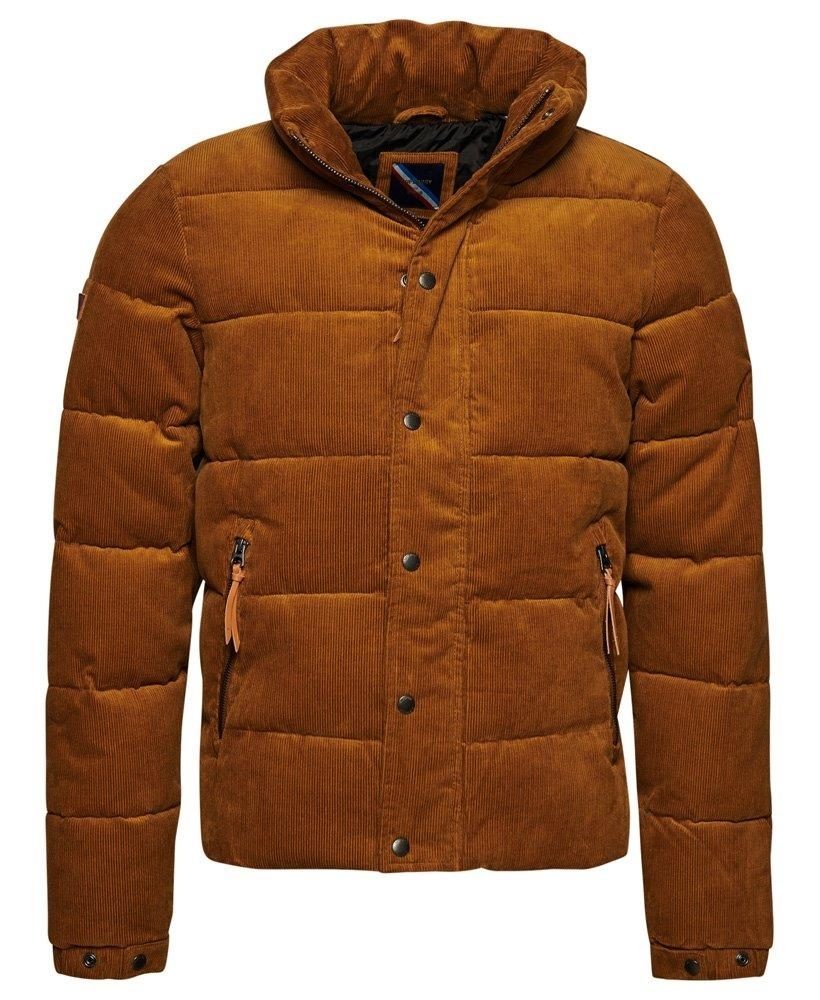 VINTAGE RETRO CORD PUFFER JACKET