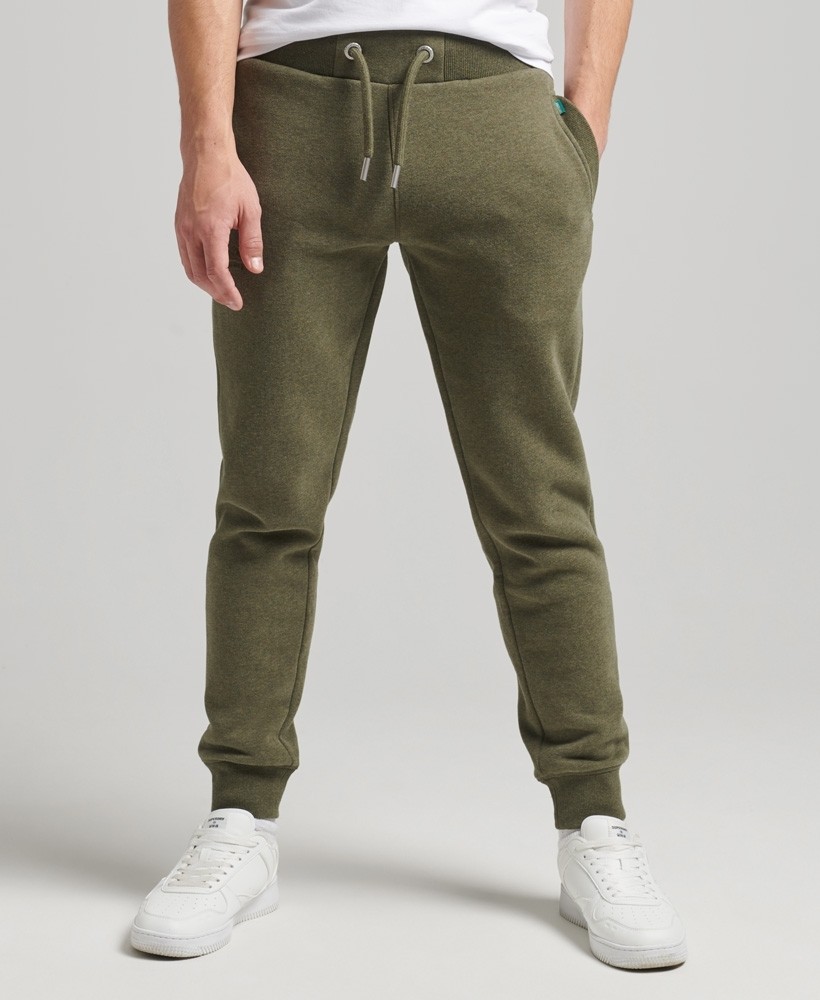 ORGANIC COTTON VINTAGE LOGO EMBROIDERED JOGGERS
