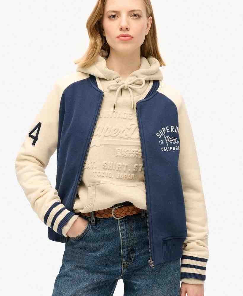 COLLEGE SCRIPT GRAPHIC BOMBER