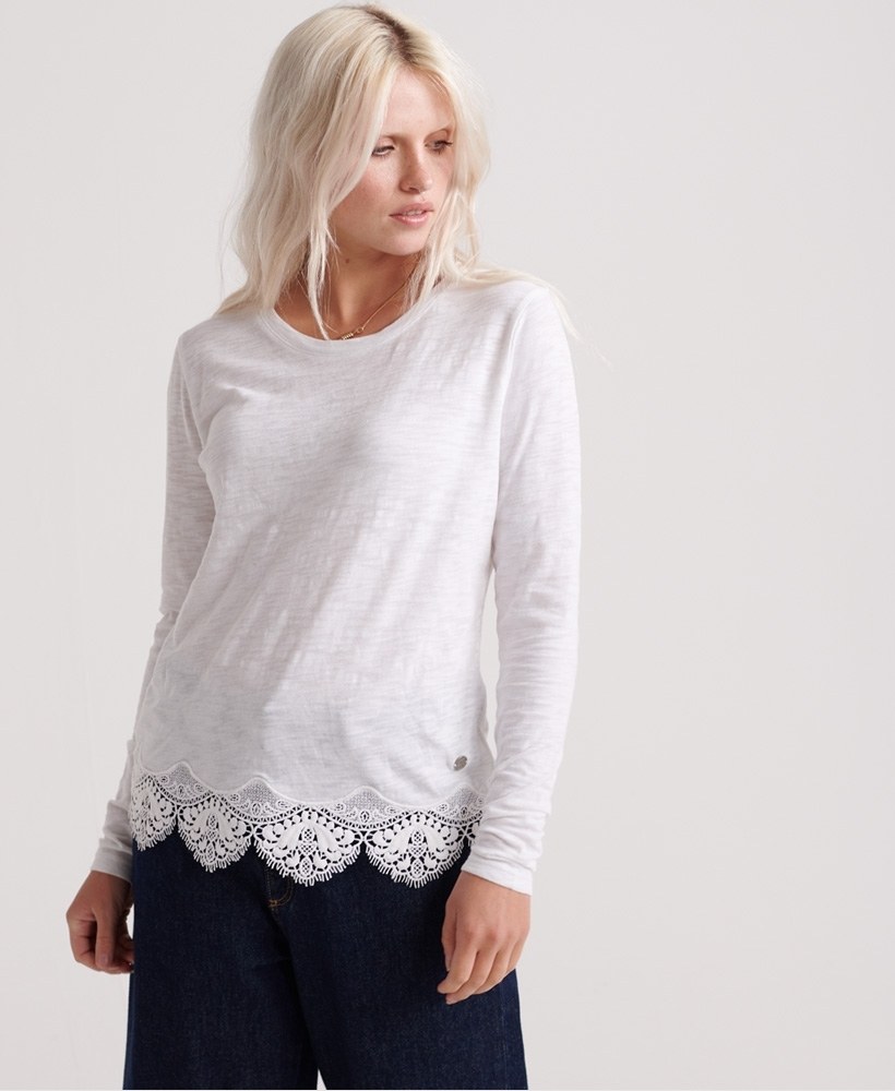 MOROCCO LACE HEM TOP