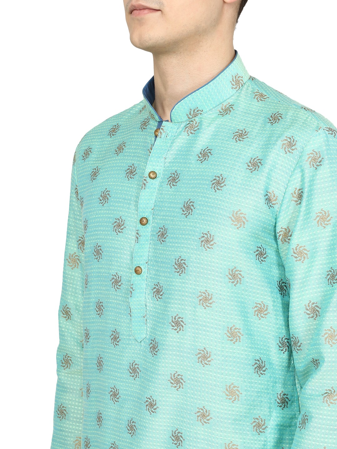 Light Blue Texture Kurta