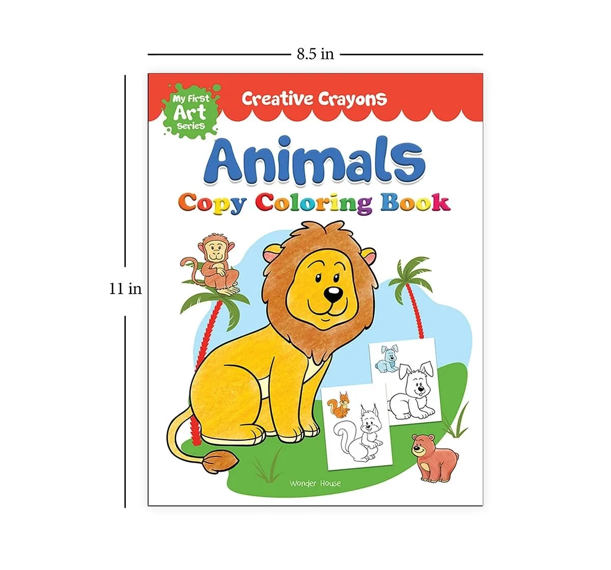Wonder House Books Colouring Book of Animals Crayons Series for kids 0M ...