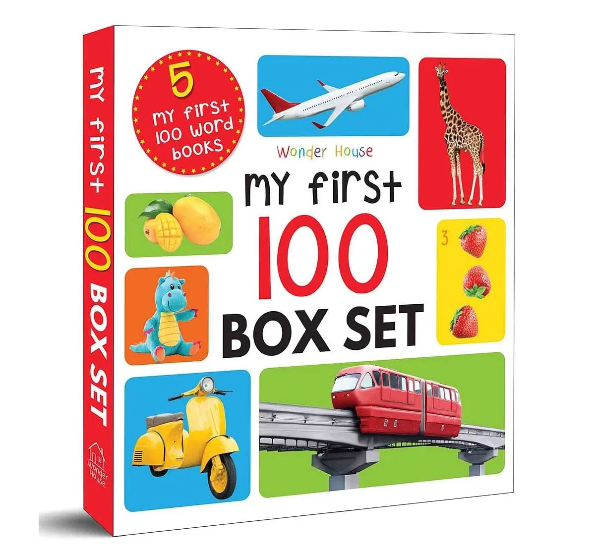Wonder House Books My First 100 Series Boxset Pack of 5 Picture Books Animals, Words, Numbers ...