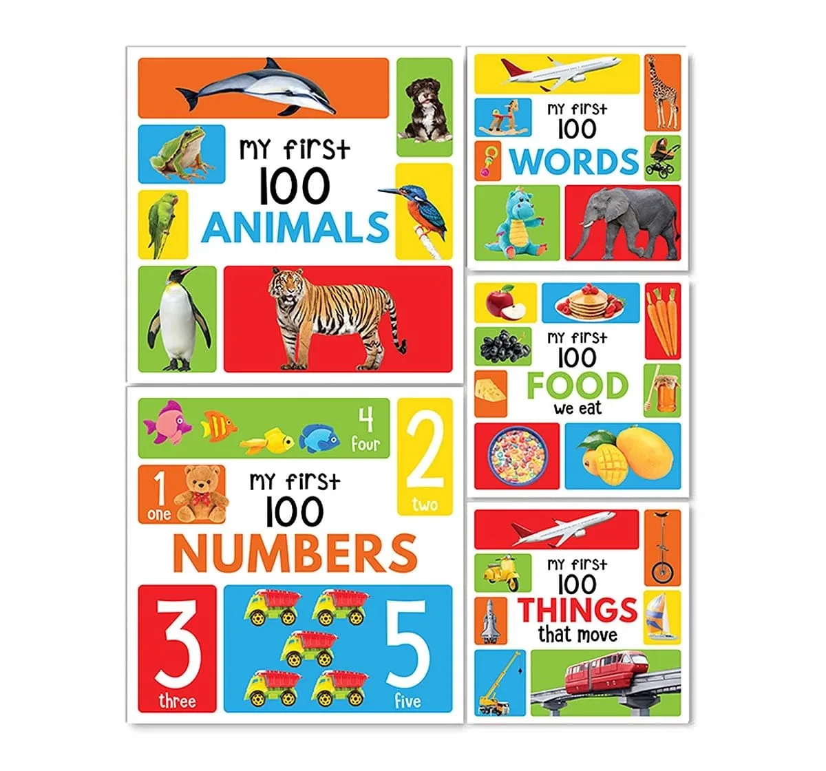 Wonder House Books My First 100 Series Boxset Pack of 5 Picture Books ...