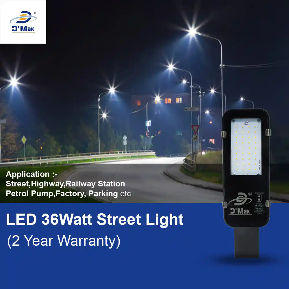 18 Watt Automatic Sensor System LED Street Light White Color Waterproof ...
