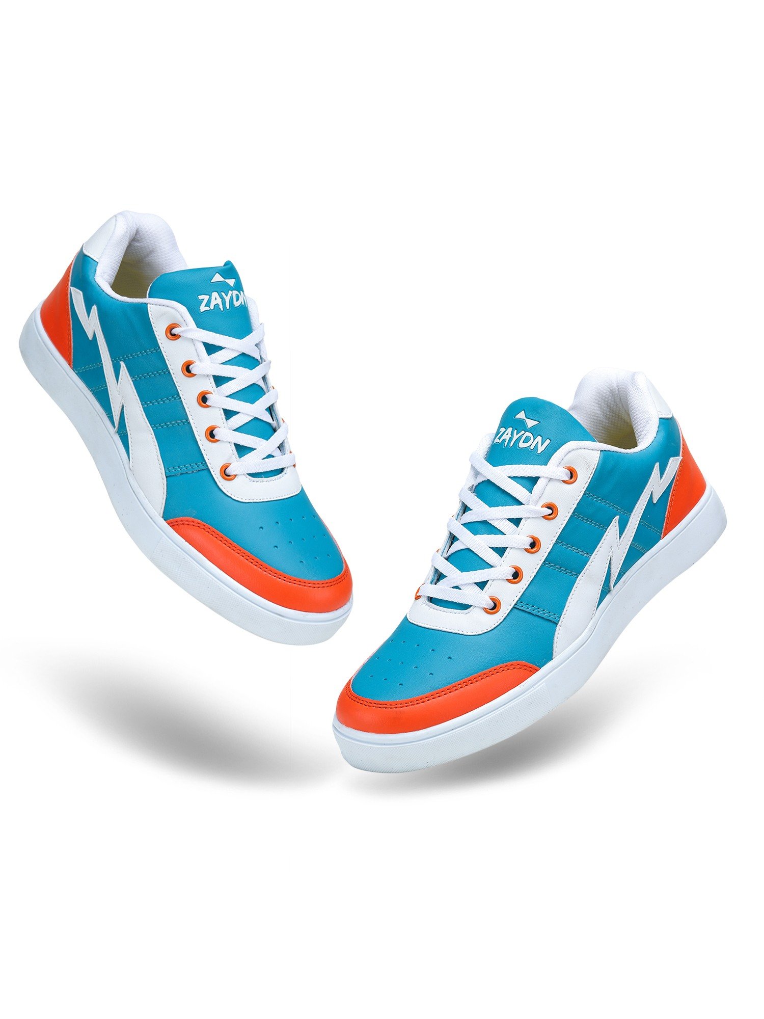 ZAYDN Sneakers For Men (White, Blue)