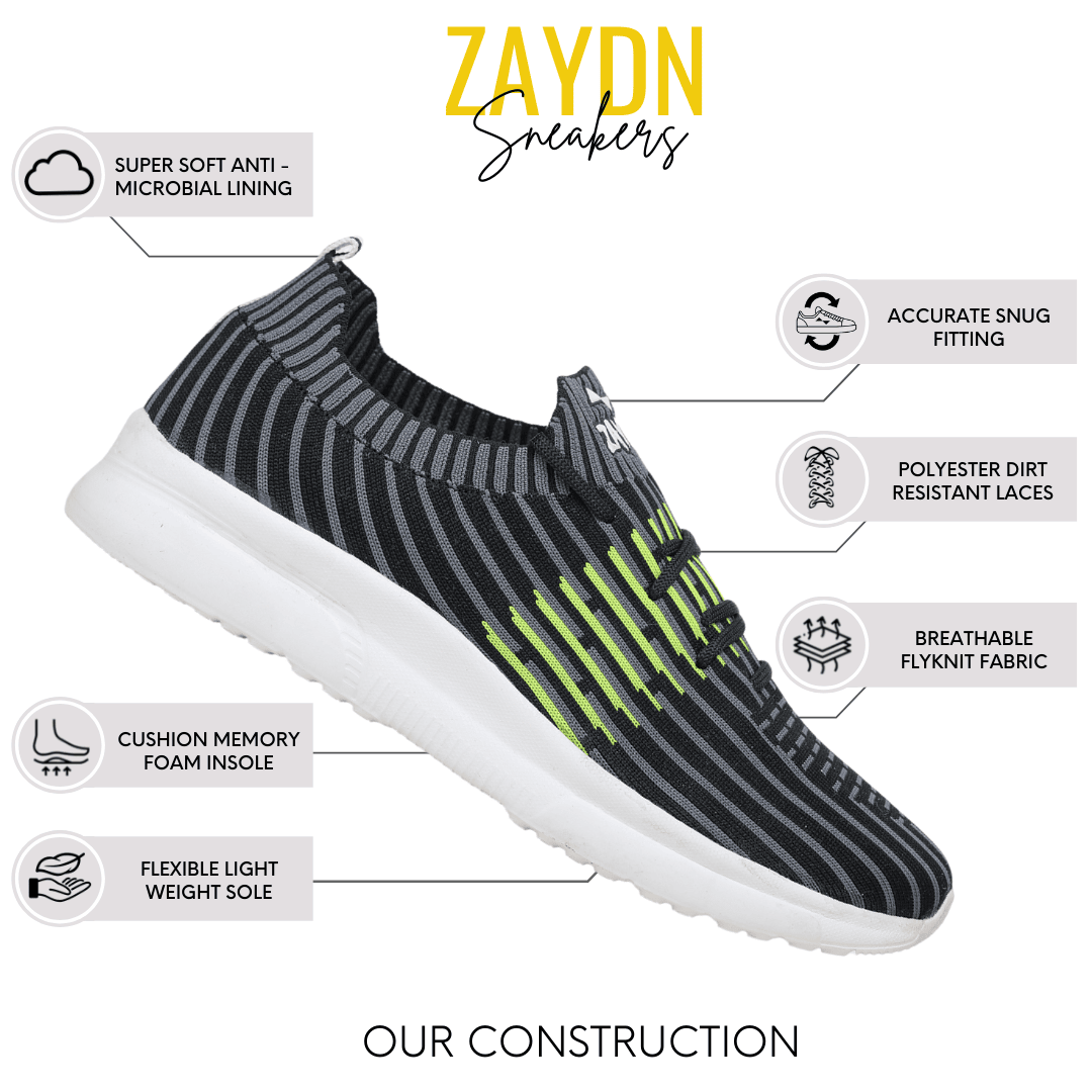 ZAYDN Running Shoes For Men (Black)