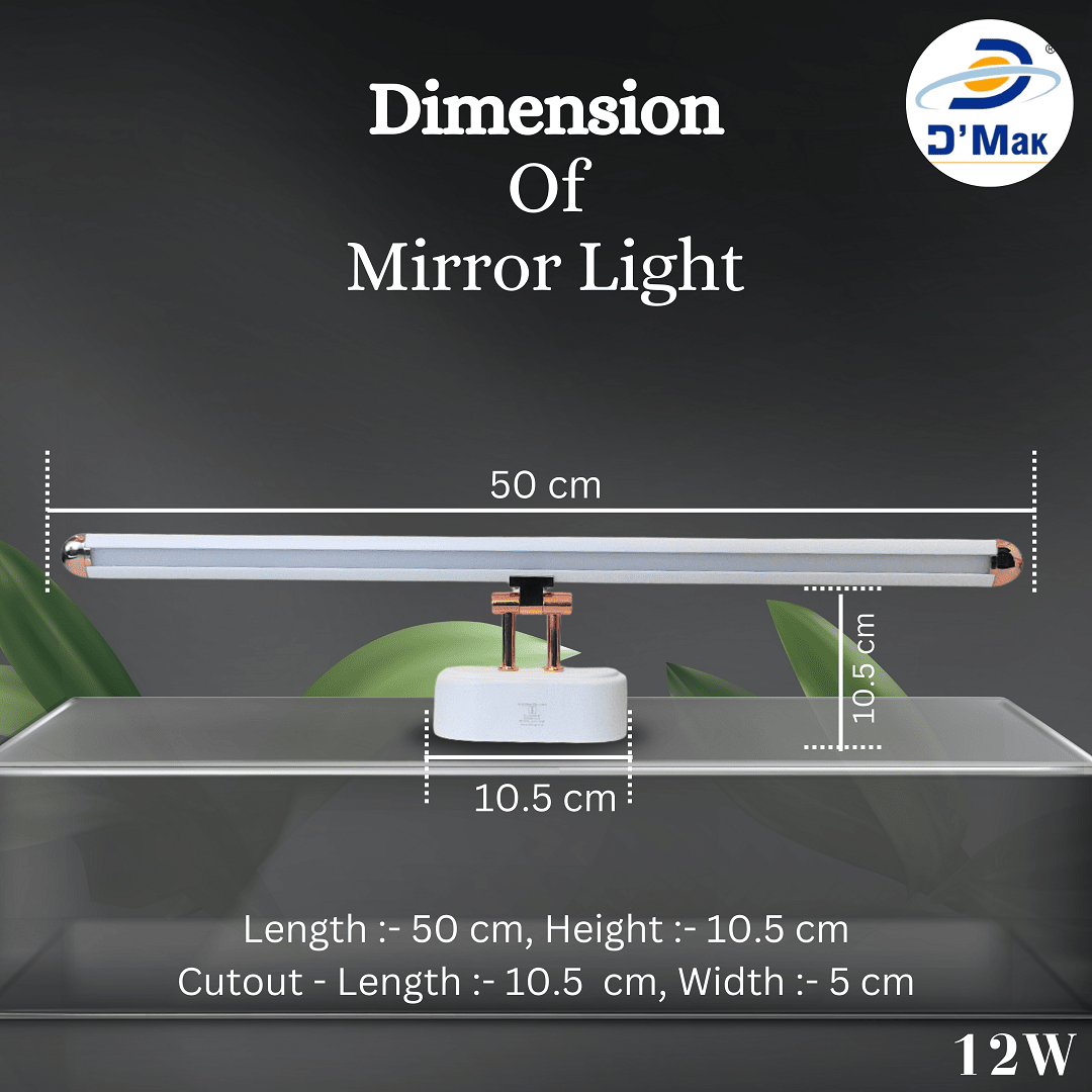 12 Watt 3in1 Color Changing LED Mirror Picture Wall Light, White Body ...