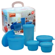Jaypee Plus Ultima Plastic Container - 550 ml, 5 Pieces-Blue