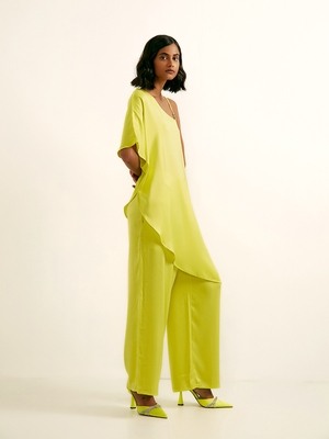 Katthy Lime Off Shoulder Top