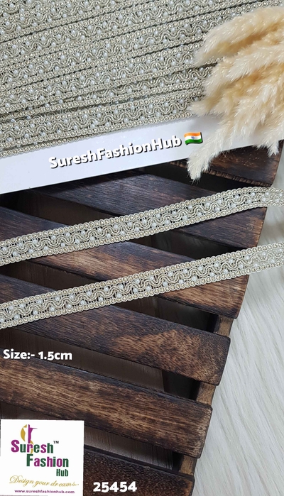 Water Pearl Jhalar Border Lace