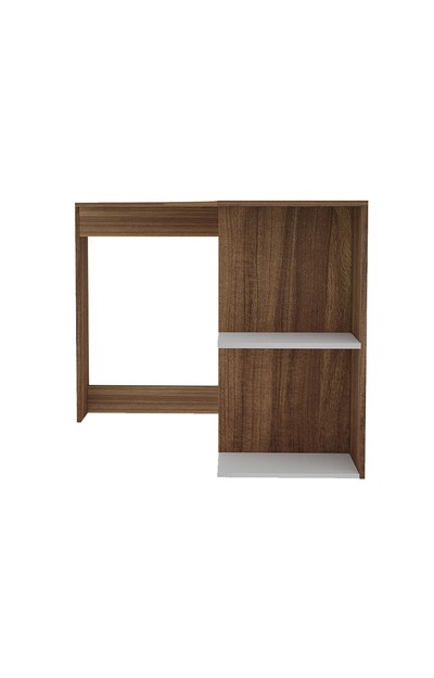 NEUDOT Cruze Corner Study Table - Leon Teak | Corner Study Table for ...