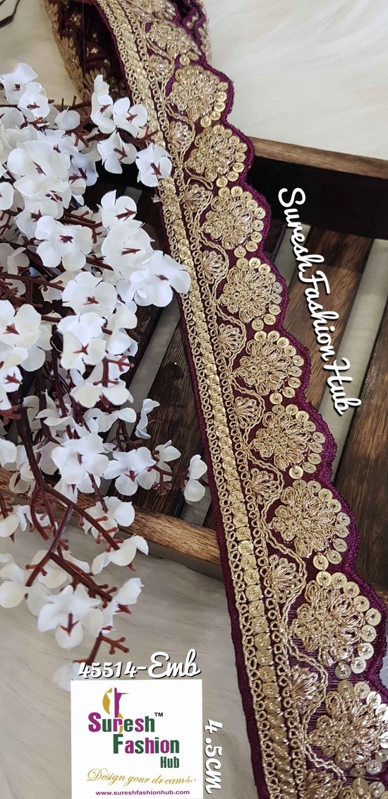 Embroidered Laces and Trims