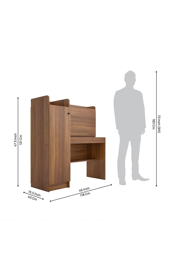NEUDOT Vision Engineer Wood 1 Door Study Table | Multi-Purpose Study ...