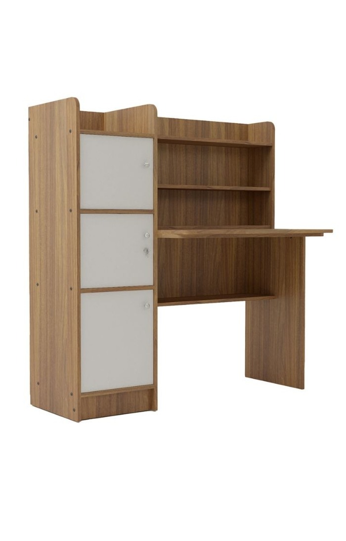 Vision 3 Door Office Table | Multi-Purpose Study Table - Dual Tone Finish